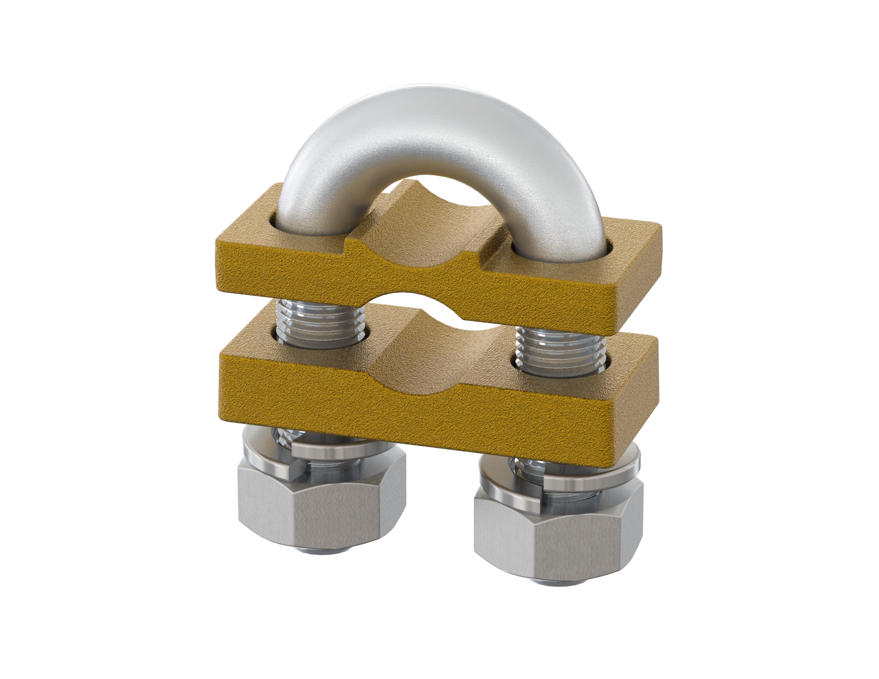 Earth Rod Clamp - SS U Bolt - ECL