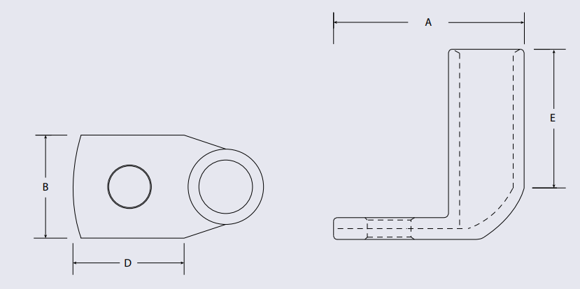 Right Angle Lugs - ECL